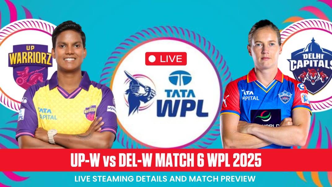 UP-W vs DEL-W Match 6 WPL 2025: Live Streaming, Where to Watch, and ...